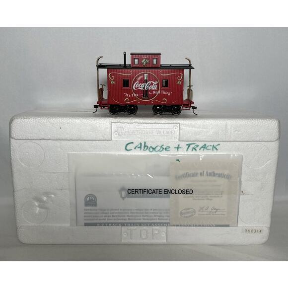 Coca Cola | Toys | Hawthorne Village Christmas Holiday Caboose Cocacola ...